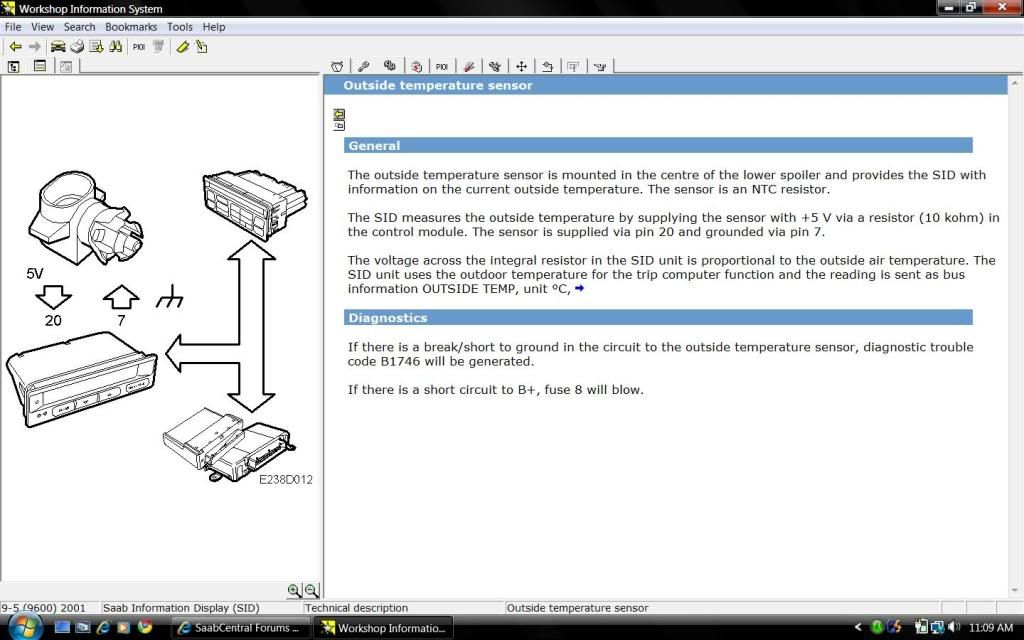 outside temperature sensor | SaabCentral Forums