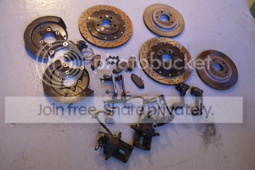 Baer 14" Eradispeed rear rotors w/relocation brackets | Ford Shelby ...